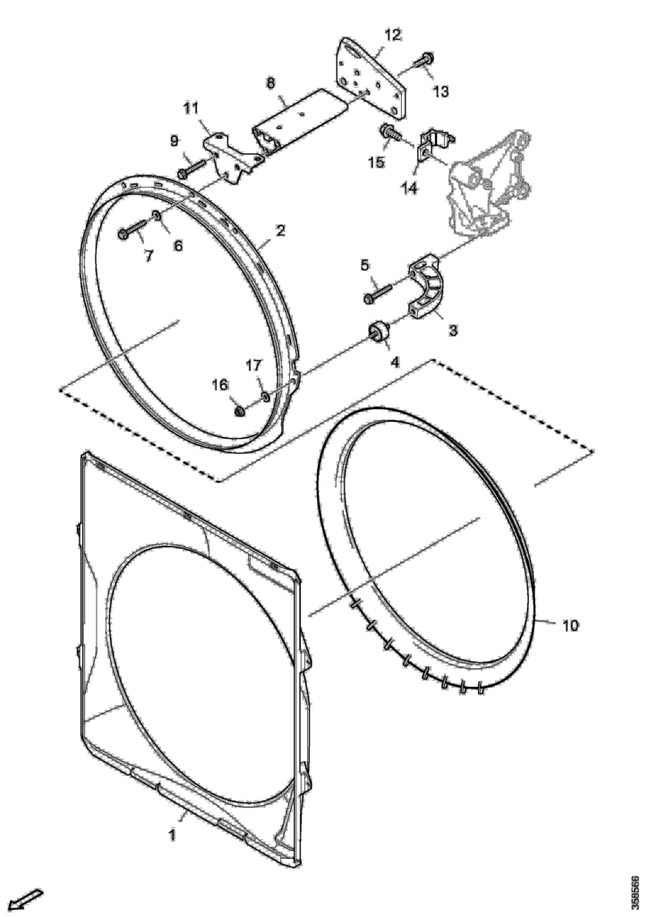 2214644 Кожух вентилятора Scania - O-CATALOG