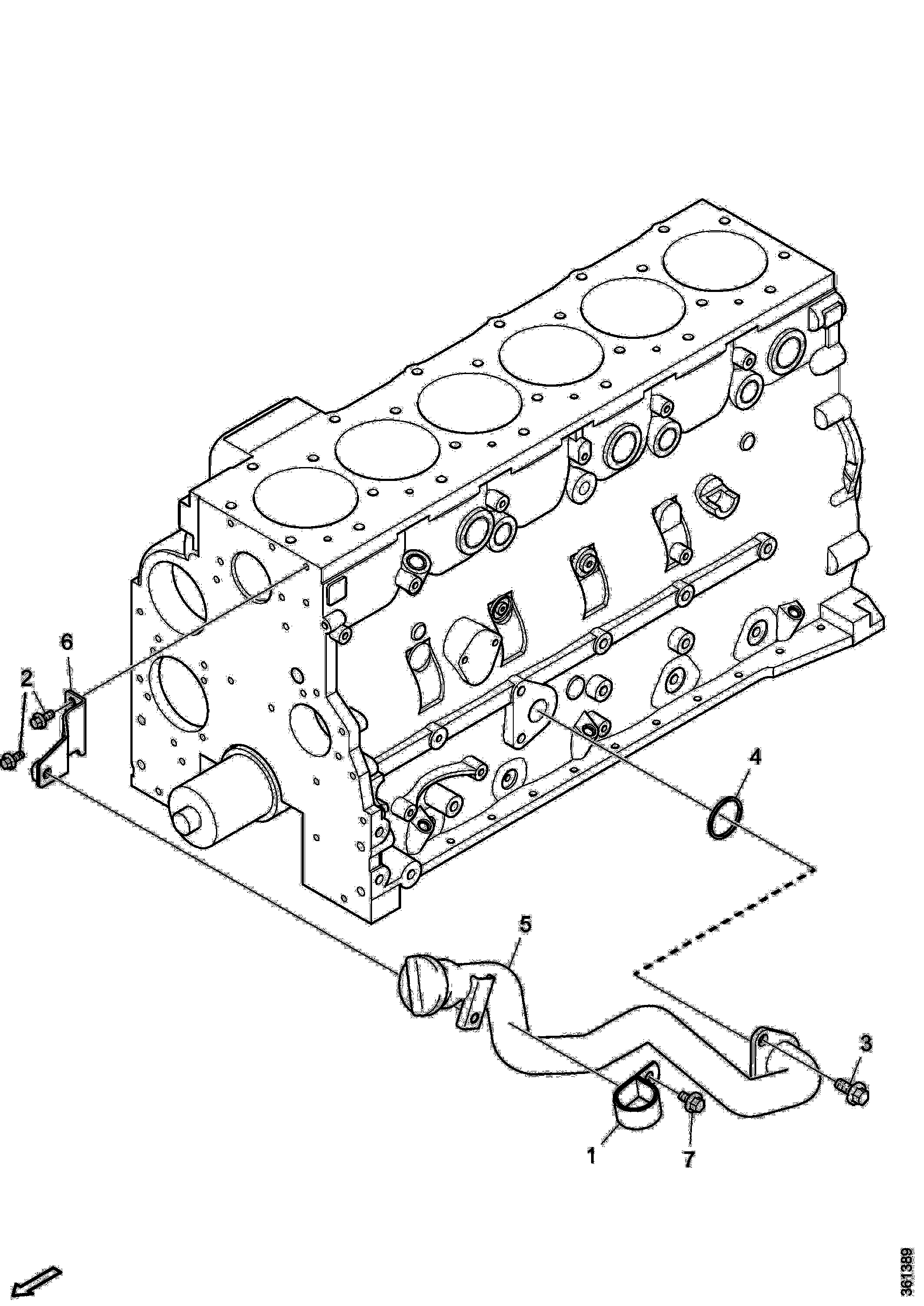 2309767 Маслозаливная трубка assy Scania - O-CATALOG
