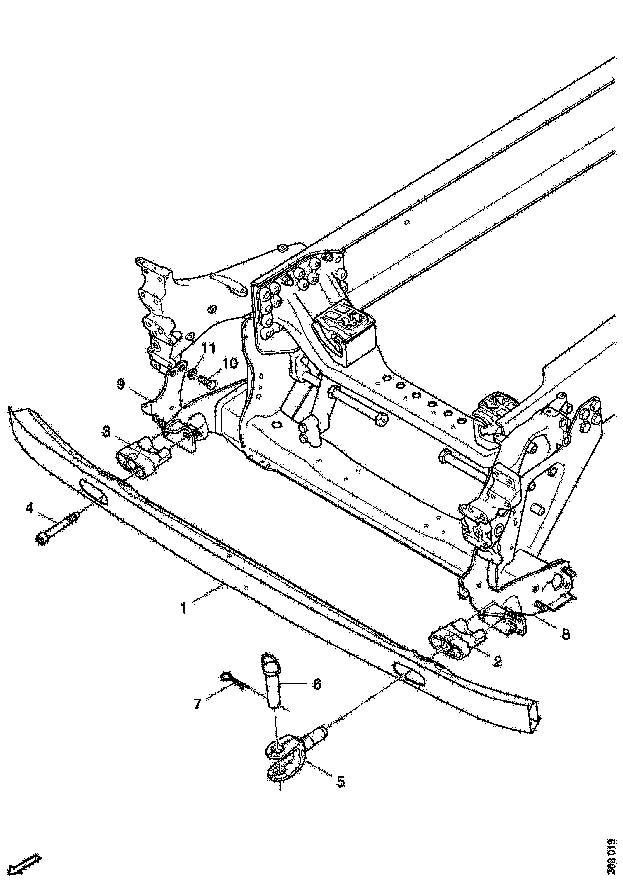 2346372 Бампер Scania - O-CATALOG