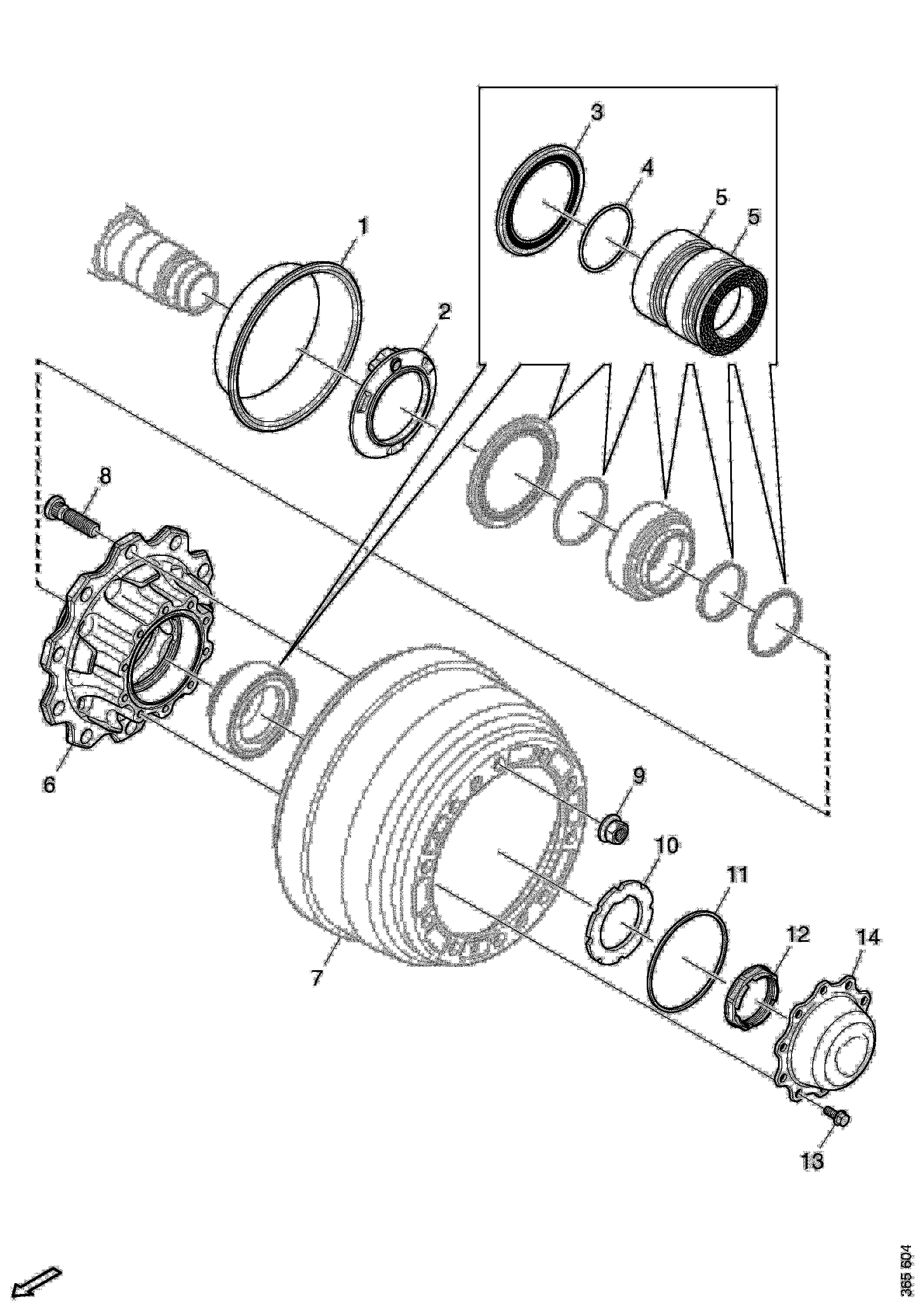 2290531 Ступица заднего колеса Scania - O-CATALOG