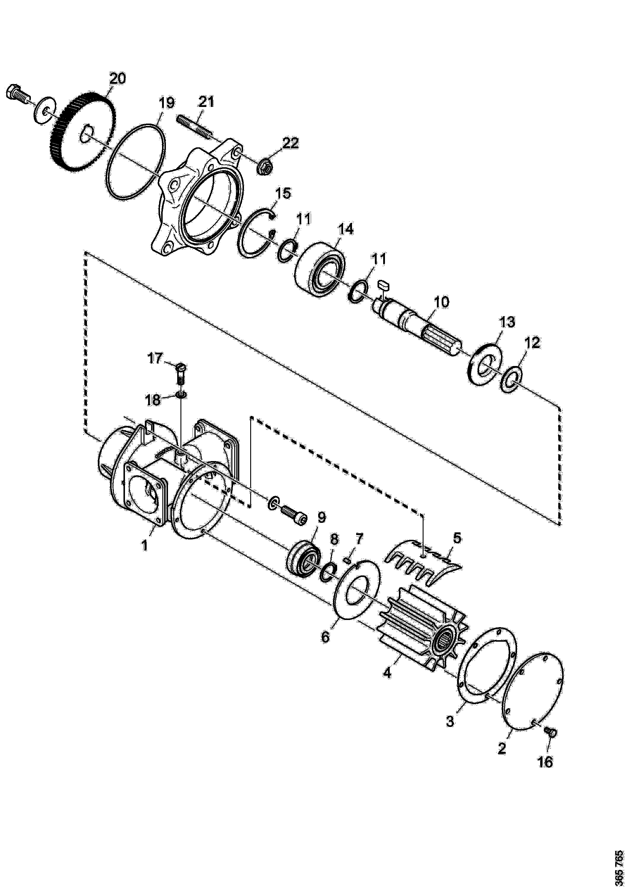 1923450 Насос охлаждения Scania - O-CATALOG