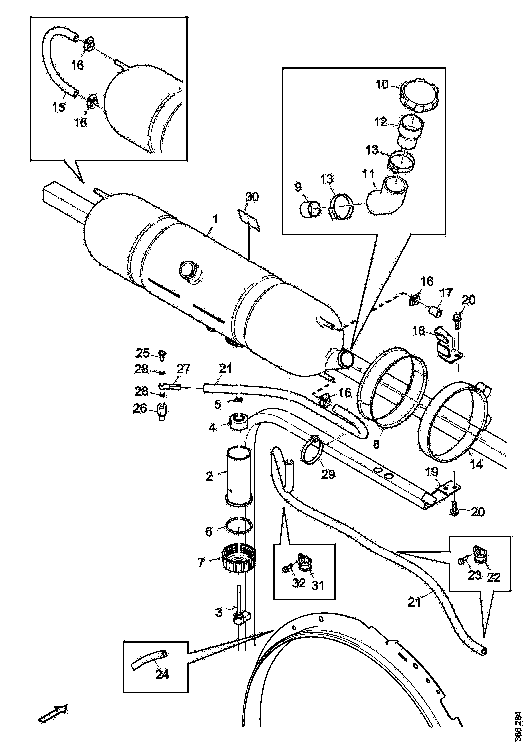 2547559 Крышка 1 bar Scania - O-CATALOG