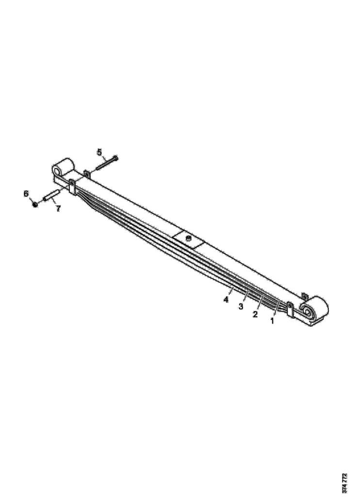 2285570 Листовая рессора Scania - O-CATALOG