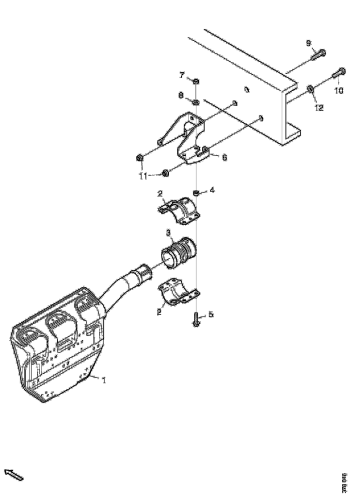 2054597 Кронштейн брызговика Scania - O-CATALOG
