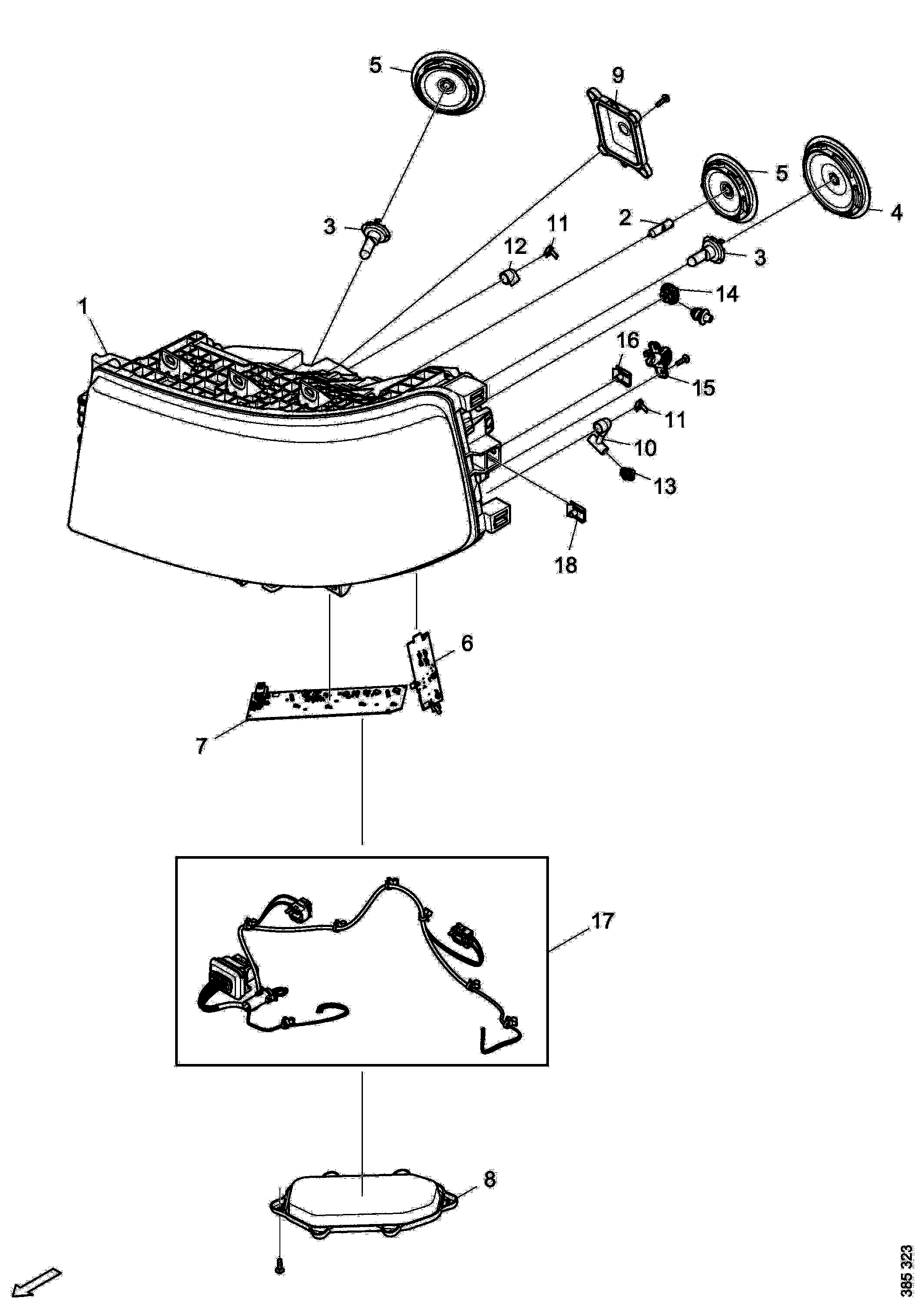 2379891 Фара Scania - O-CATALOG