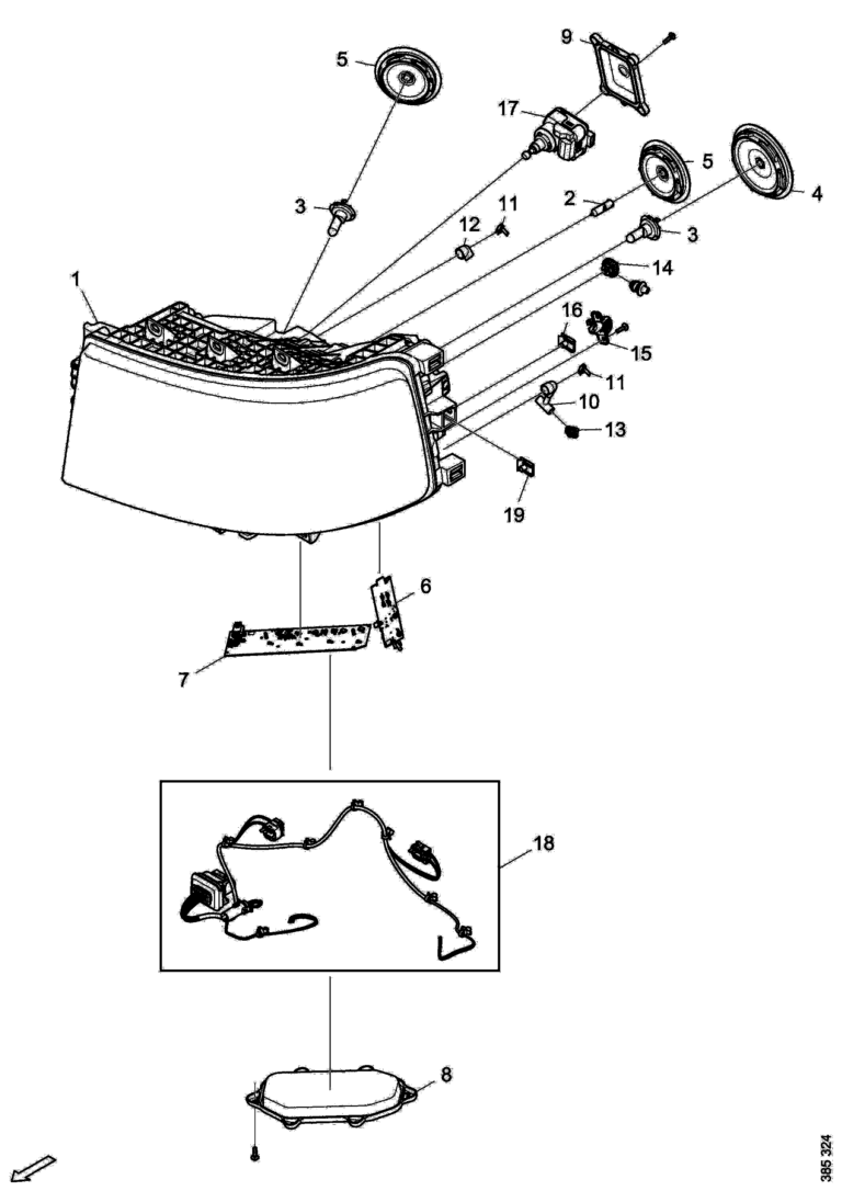 2379894 Фара Scania - O-CATALOG