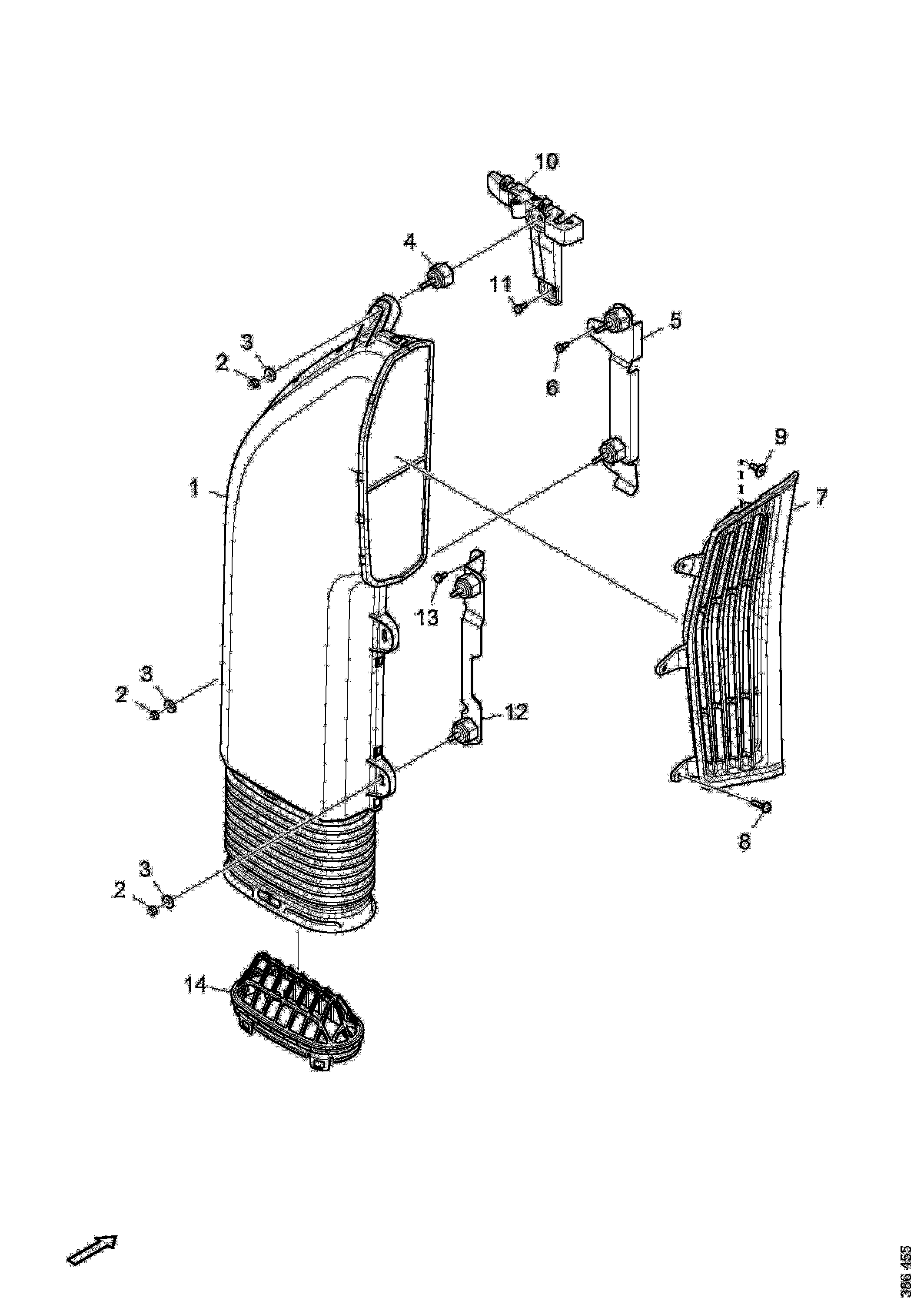 2505606 Воздуховод Scania - O-CATALOG