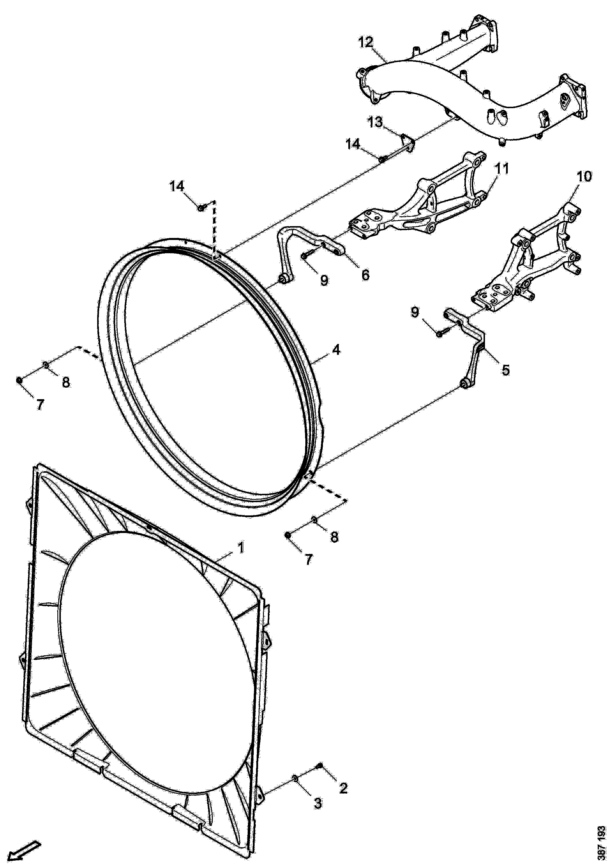 2489668 Кожух вентилятора Scania - O-CATALOG