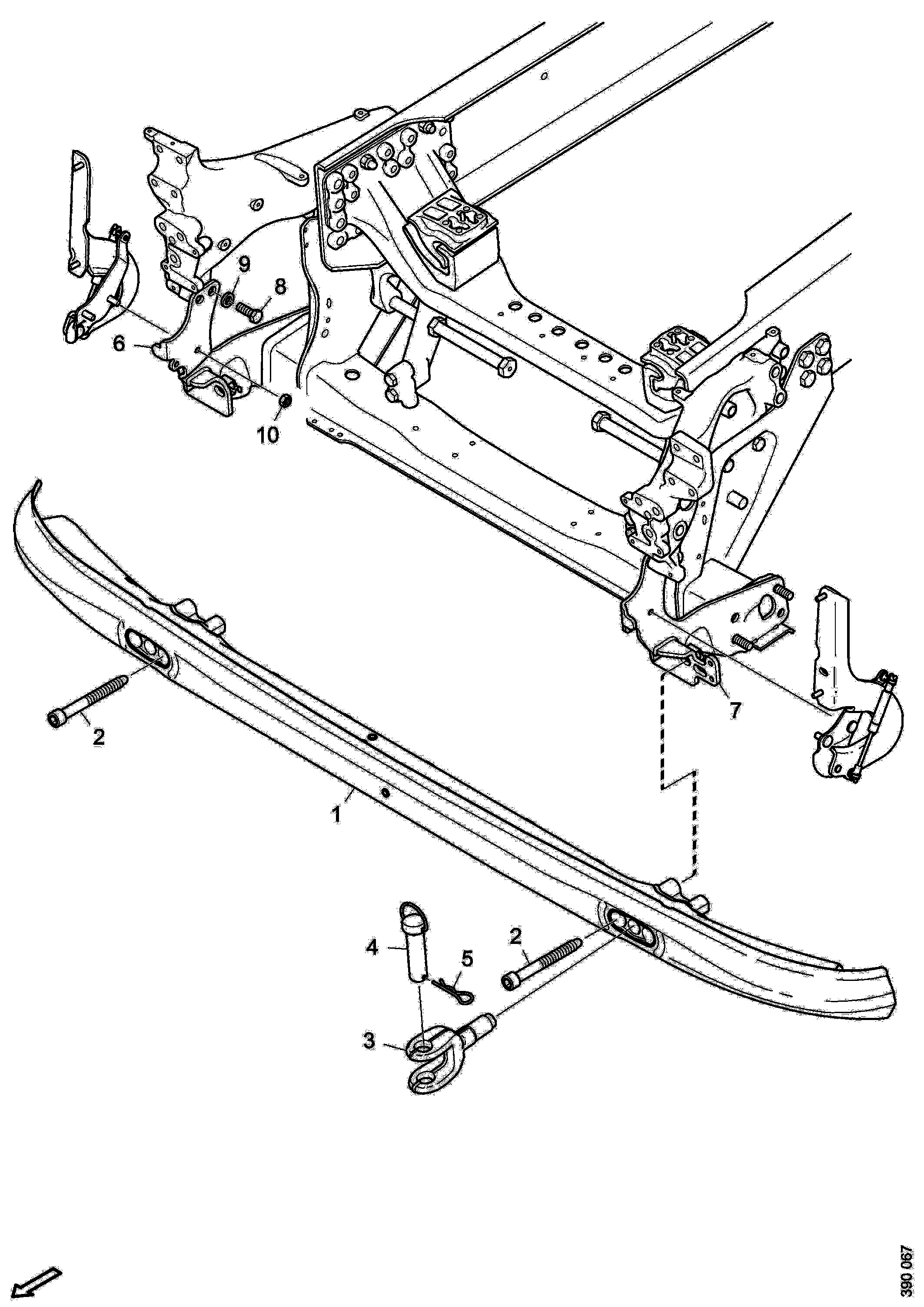 2093459 Бампер Scania - O-CATALOG