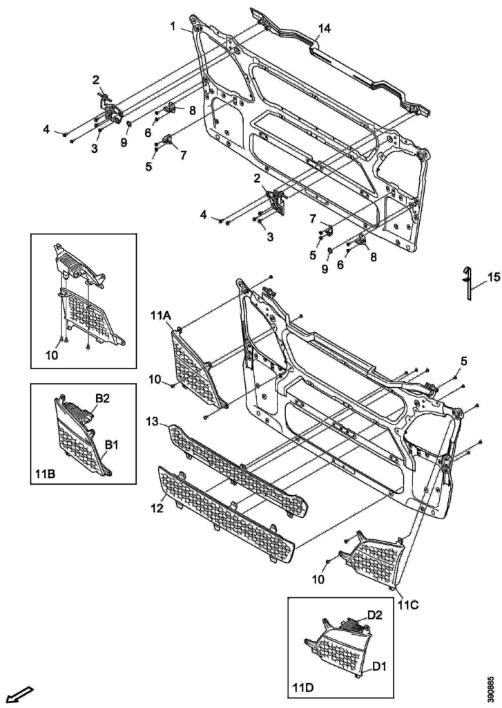 2276770 Рычаг петли LH Scania - O-CATALOG