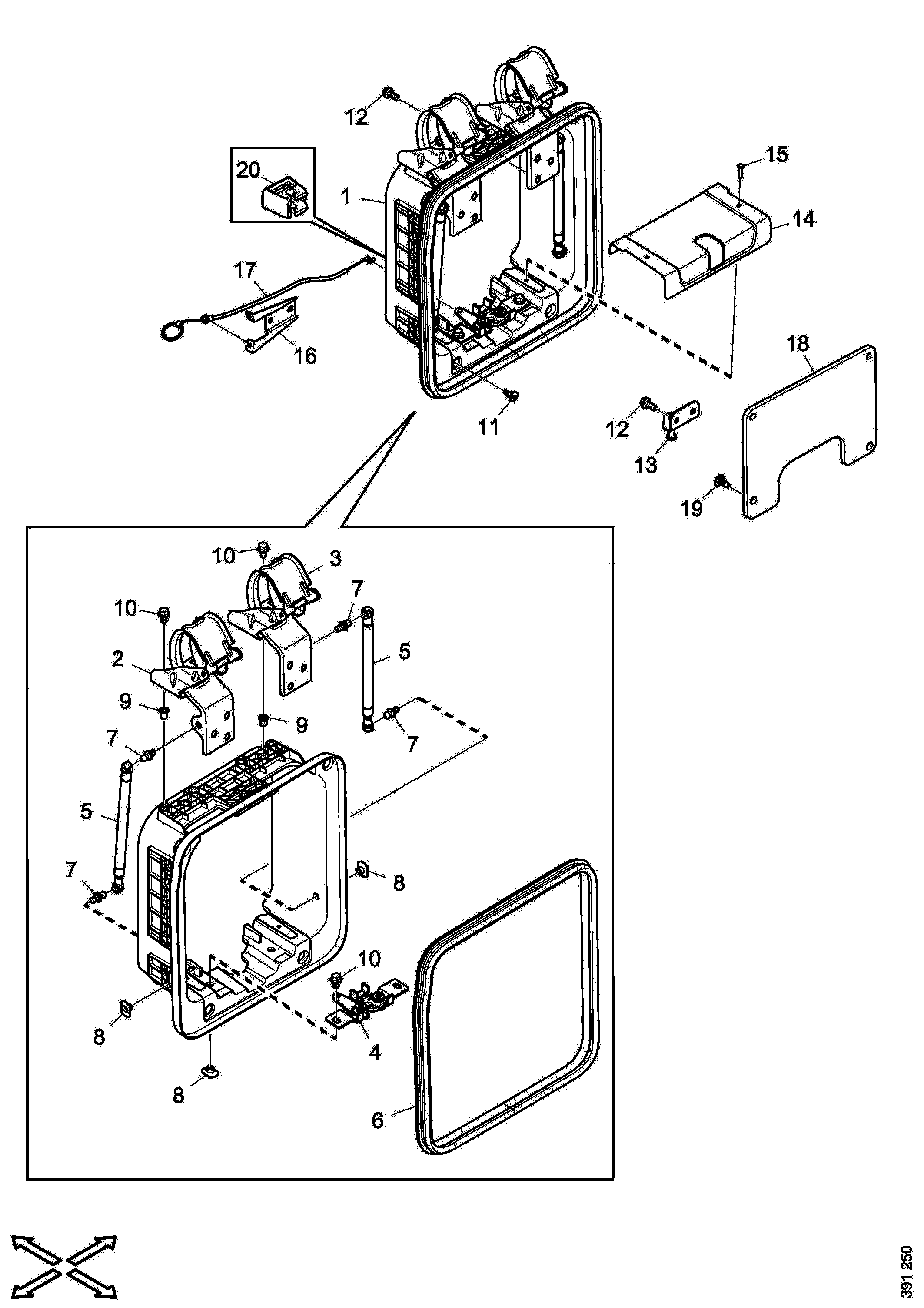 2522510 Проволочный трос Scania - O-CATALOG
