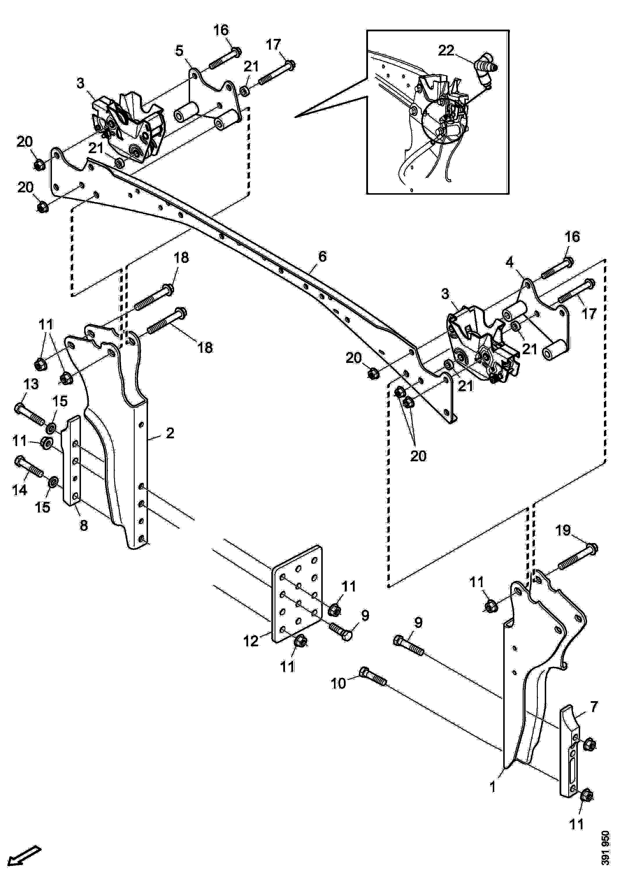 2580469 Поперечина Scania - O-CATALOG