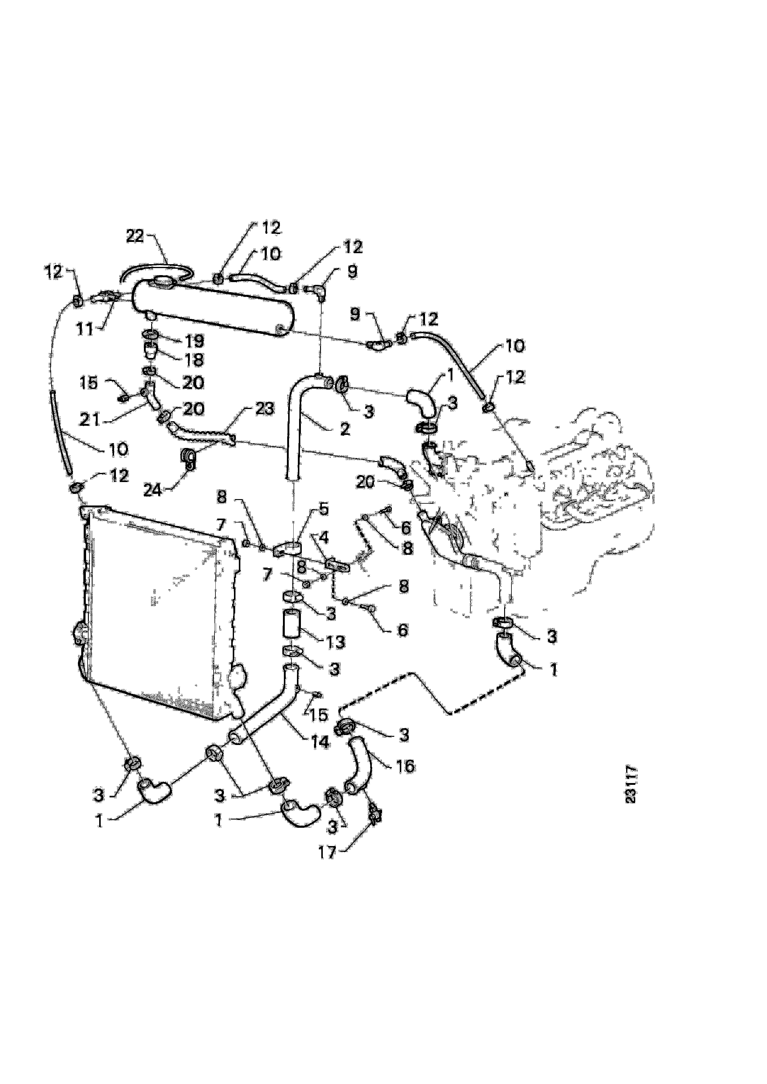 1328141 Шланг L=660 mm Scania - O-CATALOG