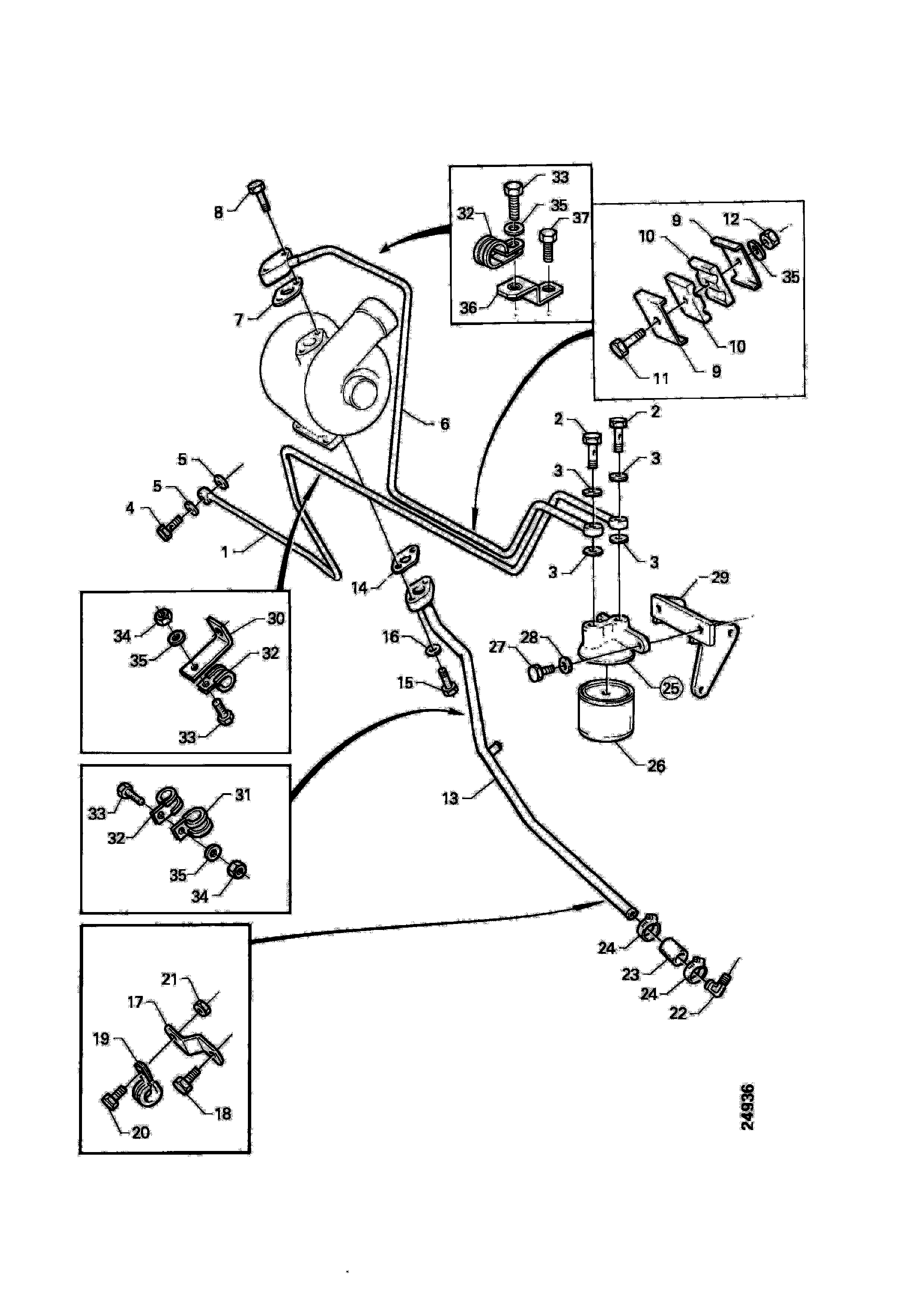 1303966 Сливная масляная трубка Scania - O-CATALOG