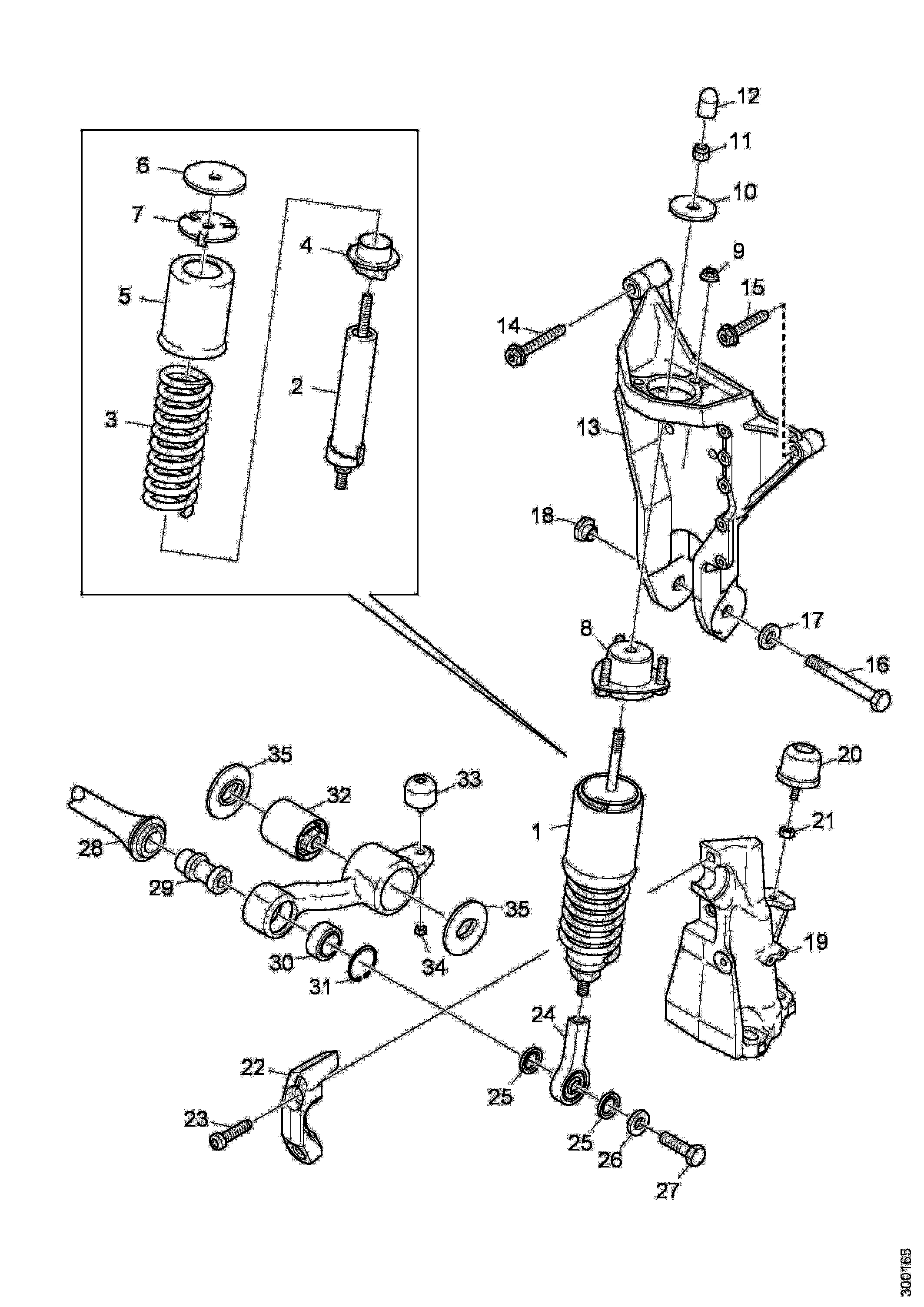 1466184 Амортизатор Scania - O-CATALOG