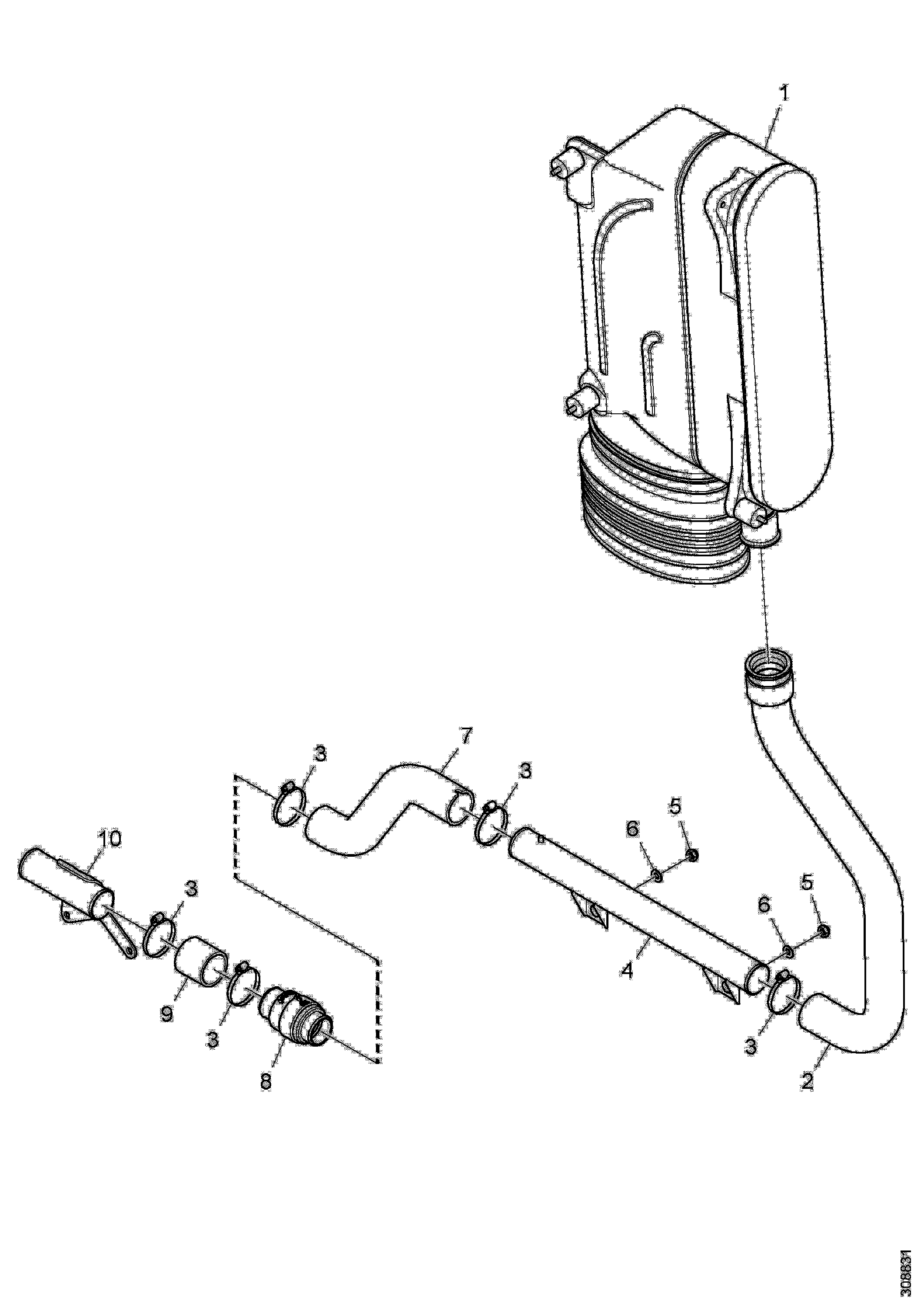 1899016 Шланг Scania - O-CATALOG