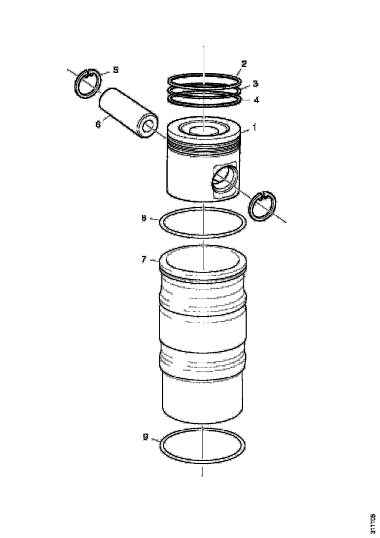 1791653 Комплект гильз цилиндров Scania - O-CATALOG