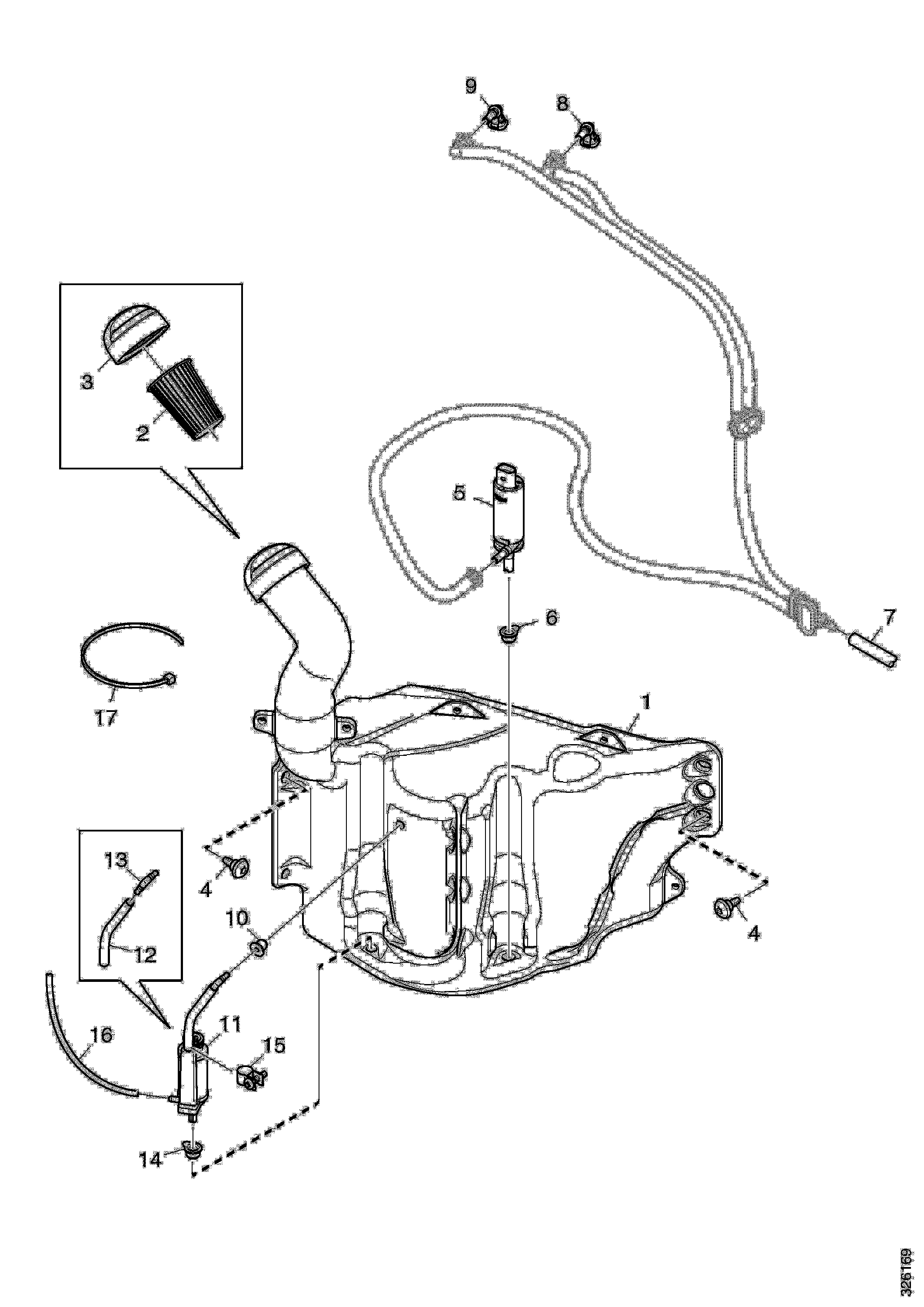 1751360 Пластиковая трубка Scania - O-CATALOG