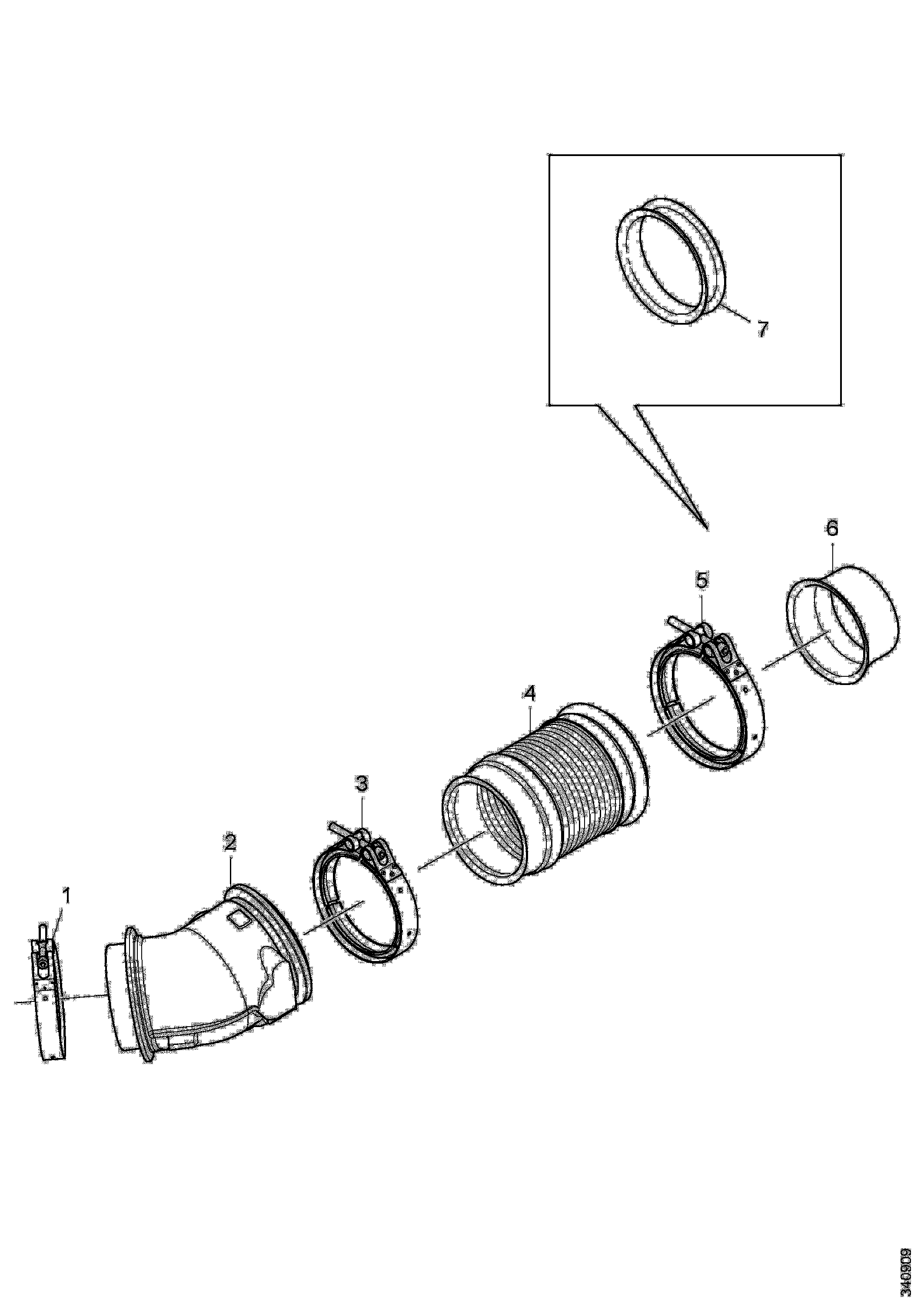 2194498 Металлорукав Scania - O-CATALOG