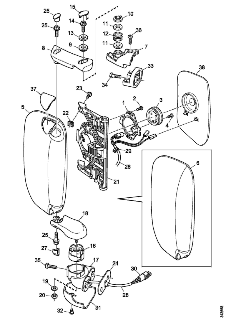 2256914 Зеркало заднего вида Scania - O-CATALOG
