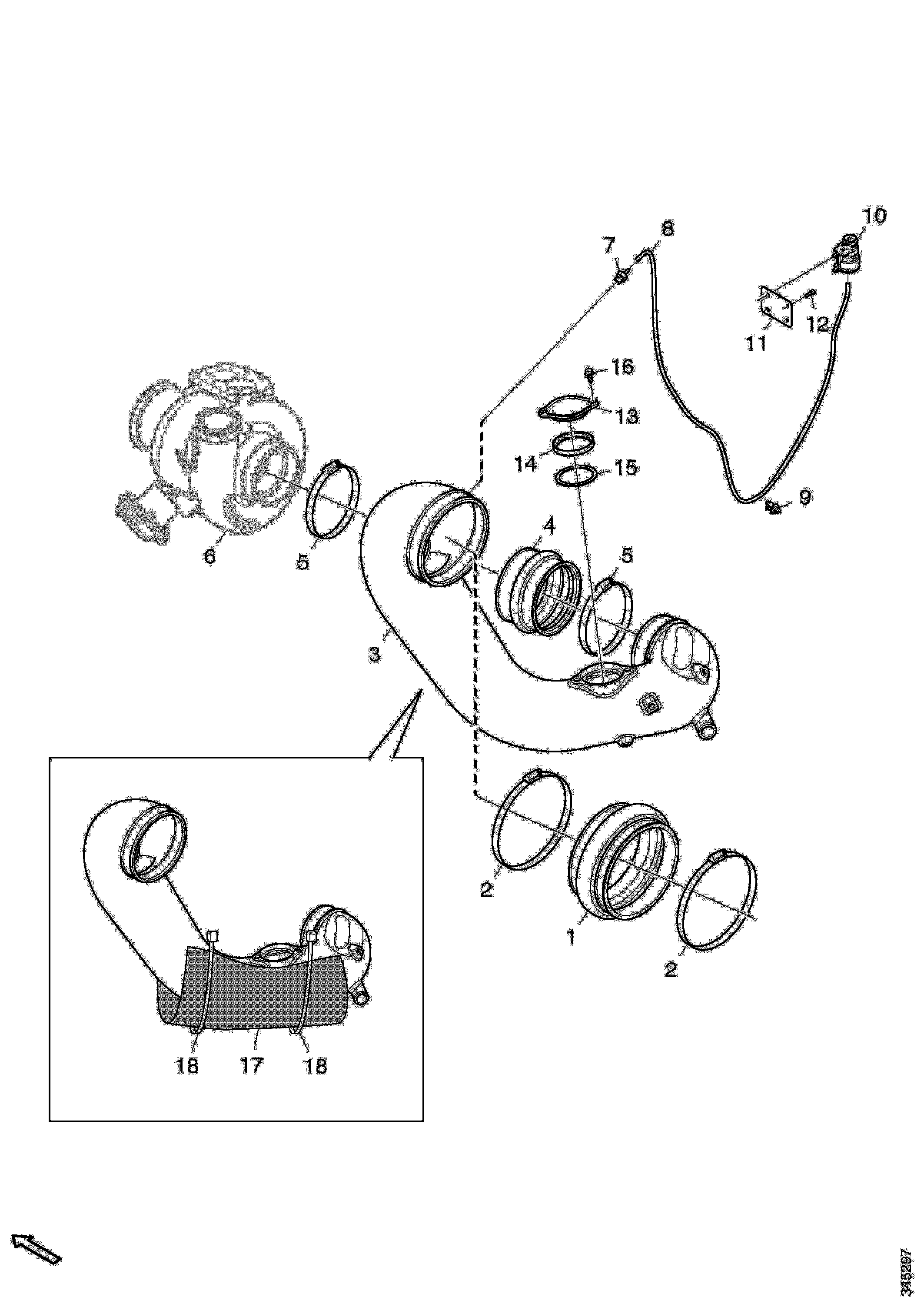 2498297 Впускной трубопровод Scania - O-CATALOG