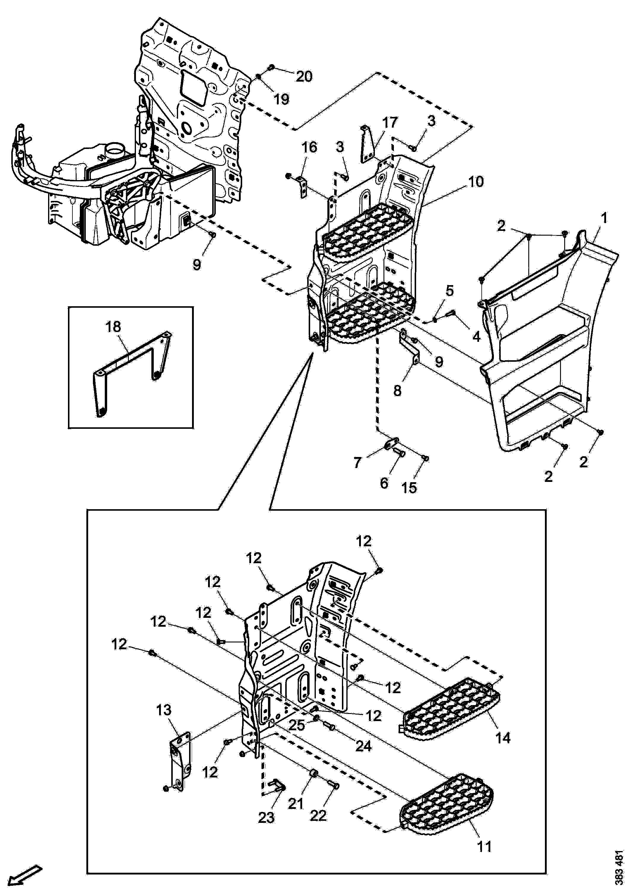 2559300 Панель Scania - O-CATALOG